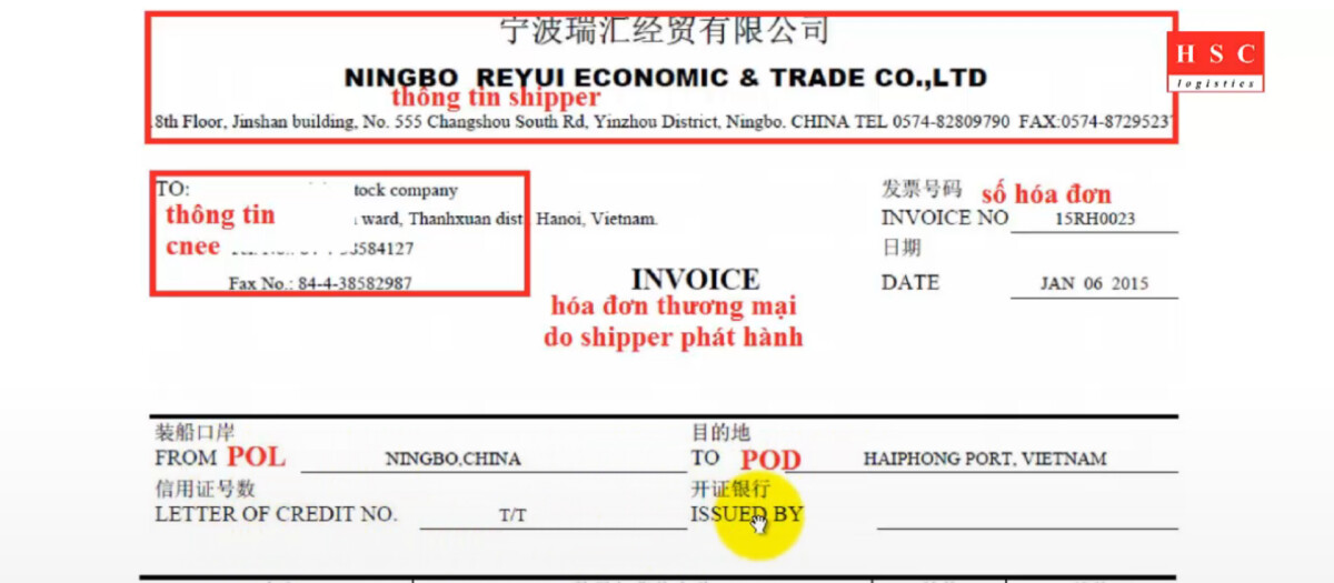 Packing và hóa đơn thương mại Invoice trong Logistics là gì?