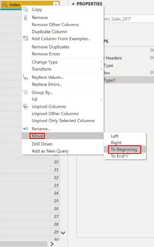 Cách thêm Index và Conditional Column khi xử lý dữ liệu với PowerBI