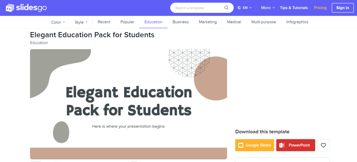 Khám phá Slidesgo - kho báu template cho mọi bài thuyết trình