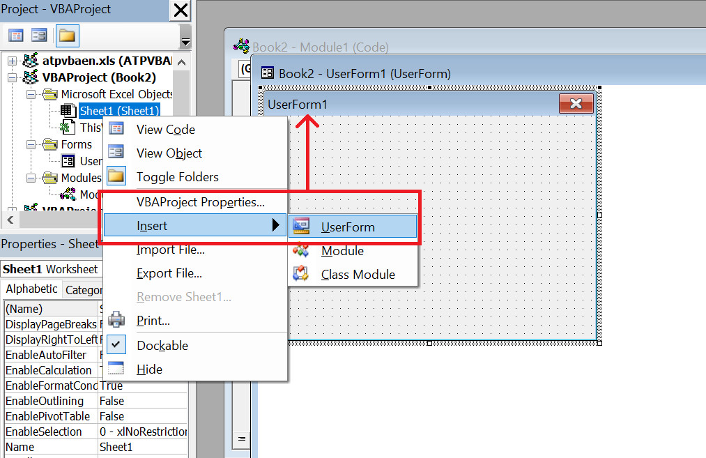 Hướng Dẫn Chi Tiết Các Bước Tạo Form Nhập Liệu Bằng Vba Excel
