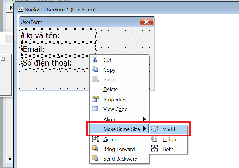 Hướng Dẫn Chi Tiết Các Bước Tạo Form Nhập Liệu Bằng Vba Excel