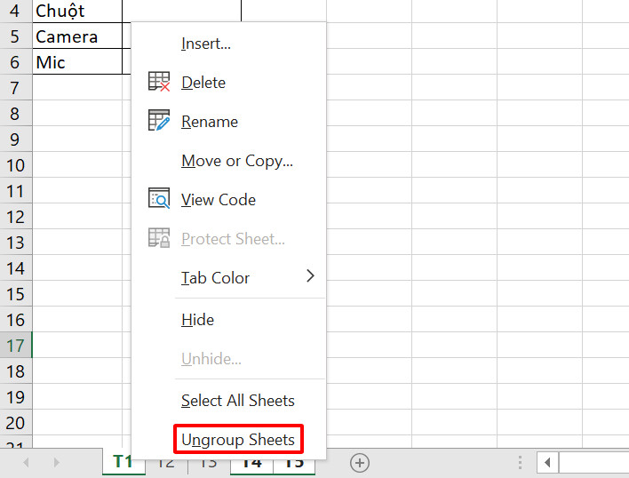 Hướng dẫn cách gộp các sheet trong Excel kèm theo code VBA