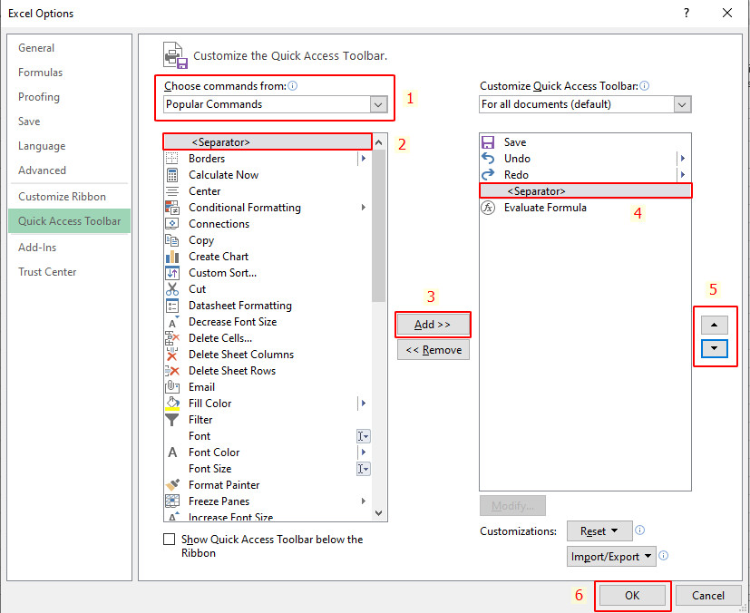 Hướng dẫn sử dụng Quick Access Toolbar trong của Microsoft