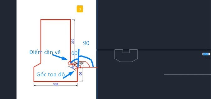 Bài tập thực hành vẽ AutoCAD nhanh bằng LINE và nhập tọa độ
