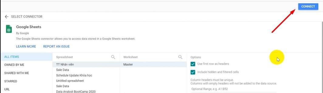 Hướng dẫn chi tiết cách Blend Data trong Google Data Studio
