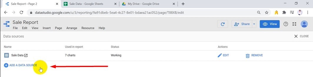 Hướng dẫn chi tiết cách Blend Data trong Google Data Studio
