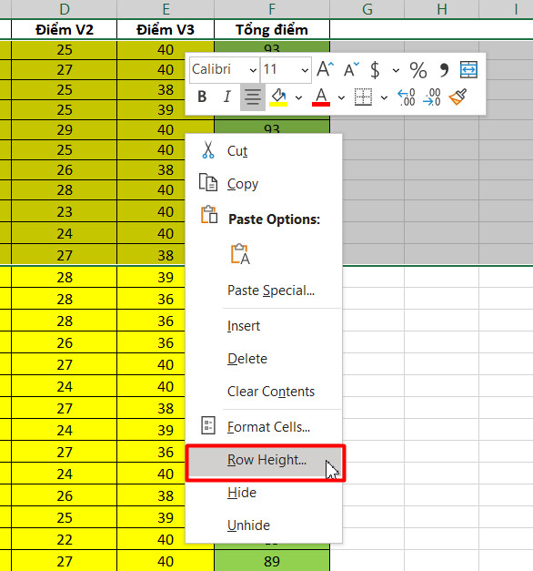 Hướng dẫn 3 cách giãn dòng trong Excel cực nhanh có thể bạn chưa biết