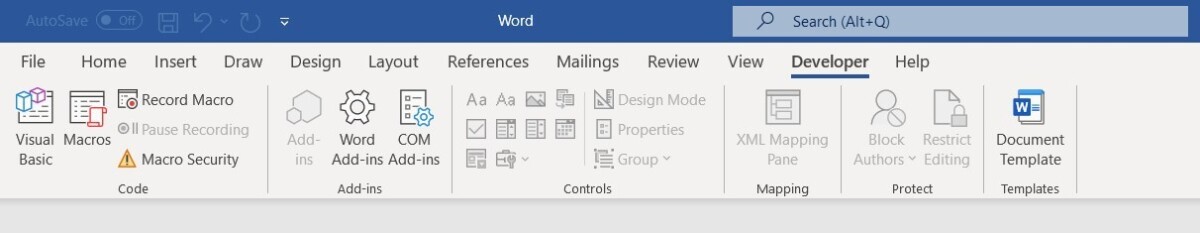 Hướng dẫn cách thêm thẻ Developer trong Word đơn giản nhất