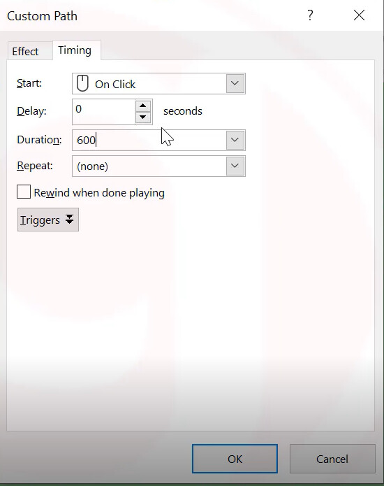 Hiệu ứng Powerpoint dạng di chuyển: Custom Path và các Path khác