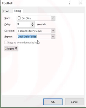 Hiệu ứng Powerpoint dạng di chuyển: Custom Path và các Path khác