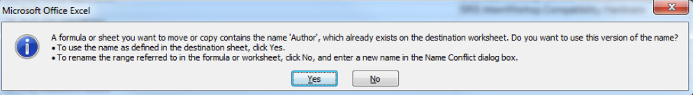Hướng dẫn cách khắc phục lỗi Excel the name already exists