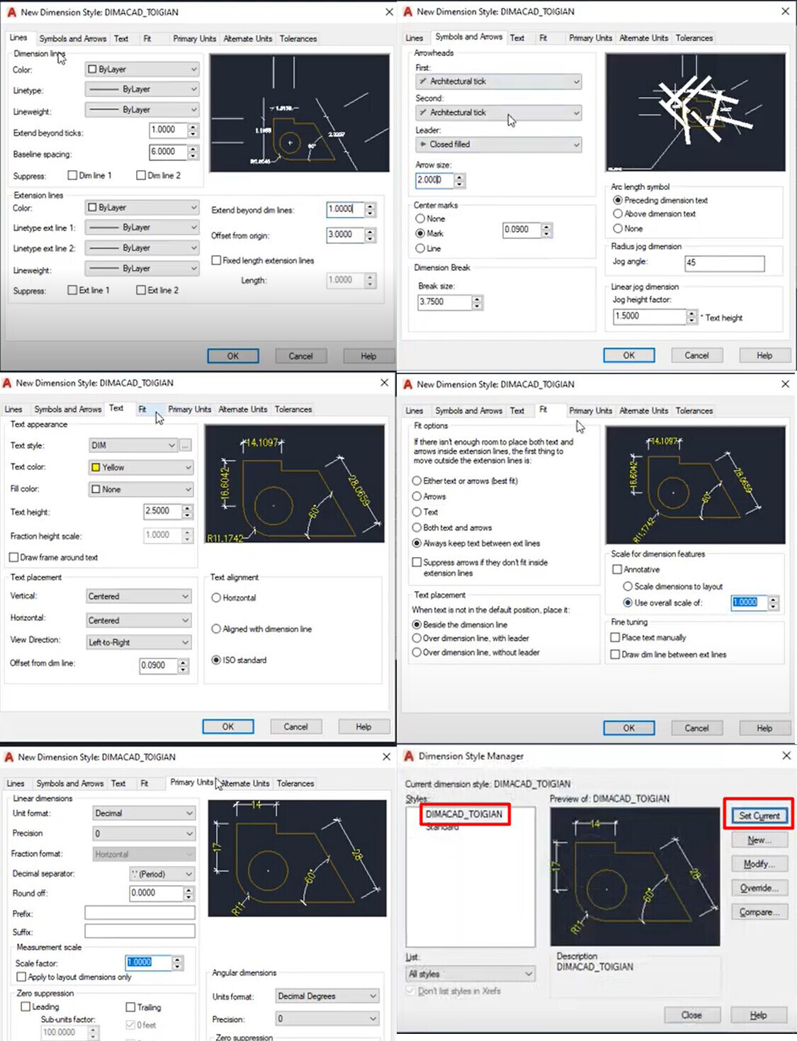 Giải mã cách thiết lập DimStyle theo tỷ lệ bản vẽ trên Model