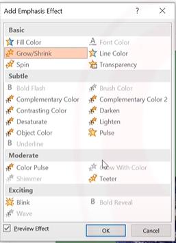 Hiệu ứng Powerpoint dạng di chuyển: Custom Path và các Path khác
