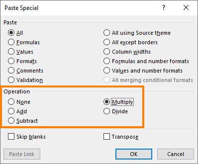 Cách sử dụng tính năng Paste Special trong Excel chi tiết