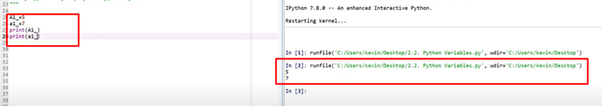 Biến trong Python: Các quy tắc và hướng dẫn cách sử dụng