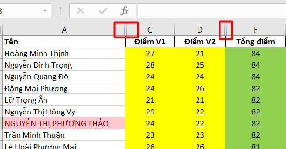 Hướng dẫn cách copy trong Excel không chứa dòng và cột ẩn