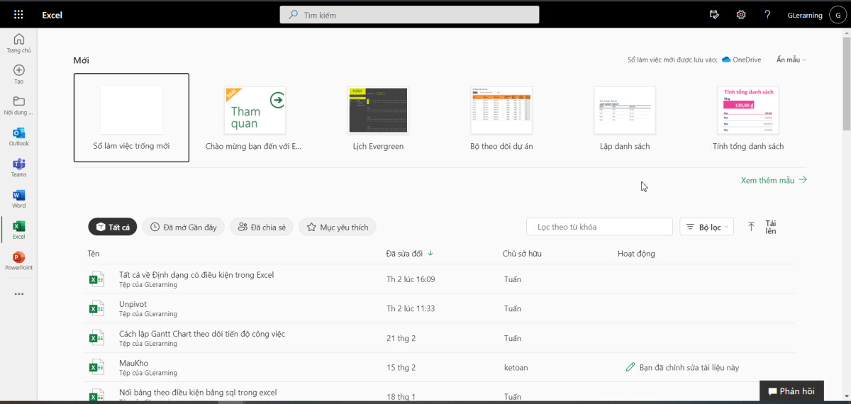 Cách mở file Excel online trực tuyến đơn giản, dễ hiểu