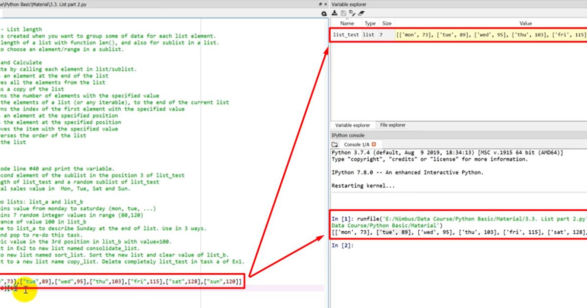 Các thao tác nâng cao với List trong Python có hướng dẫn chi tiết