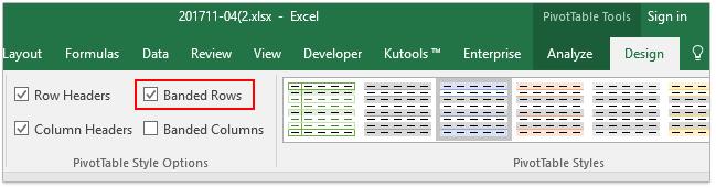 Hướng dẫn thay đổi màu cho Pivot Table trong Excel