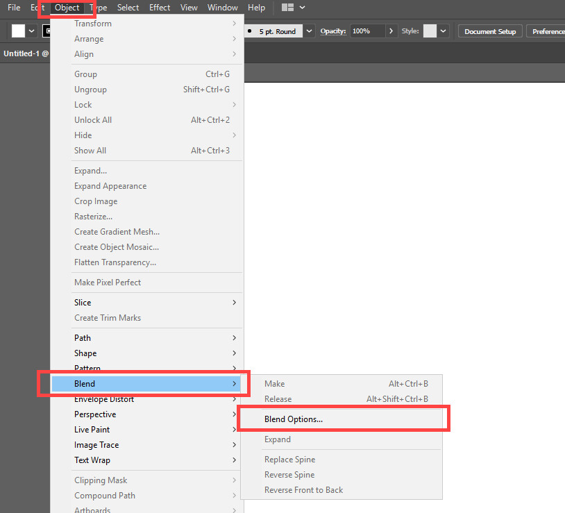 Hướng dẫn sử dụng công cụ Blend Tool trong illiustrator