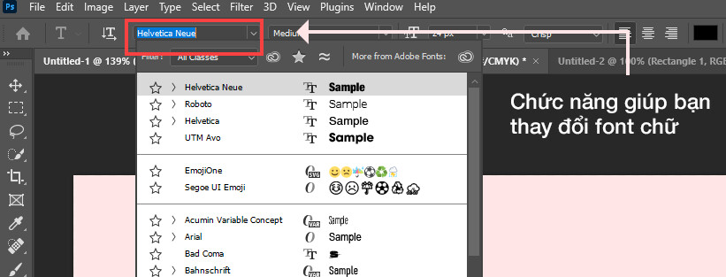 Hướng dẫn cách thêm văn bản bằng công cụ Horizontal Type Tool trong ...