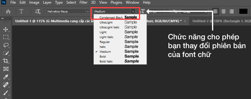 Hướng dẫn cách thêm văn bản bằng công cụ Horizontal Type Tool trong ...
