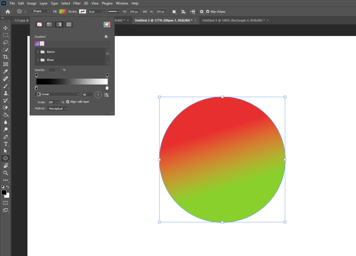 Hướng dẫn sử dụng công cụ đổ màu Gradient trong Photoshop