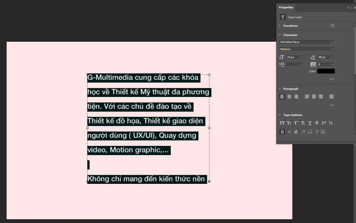 Hướng dẫn cách thêm văn bản bằng công cụ Horizontal Type Tool trong ...