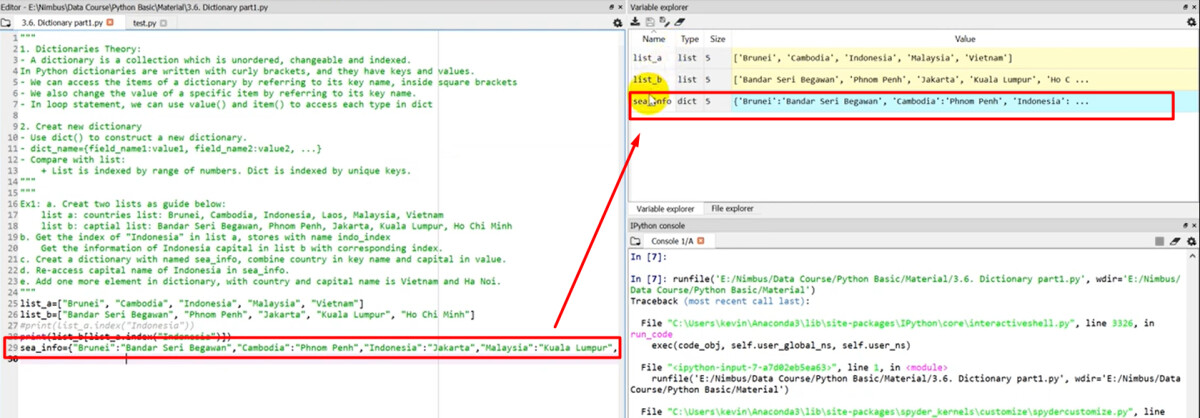 Lý thuyết và các thao tác cơ bản với Dictionary trong Python