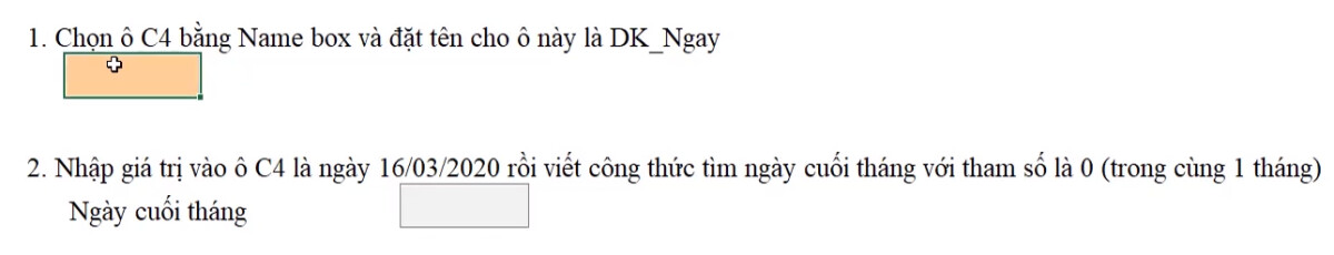 Cách sử dụng Name Box trong Excel để quản lý dữ liệu theo tên