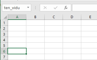 Cách sử dụng Name Box trong Excel để quản lý dữ liệu theo tên