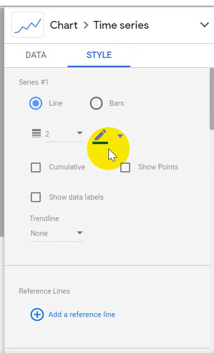 Cách tạo Time Series Graphs trong Google Data Studio
