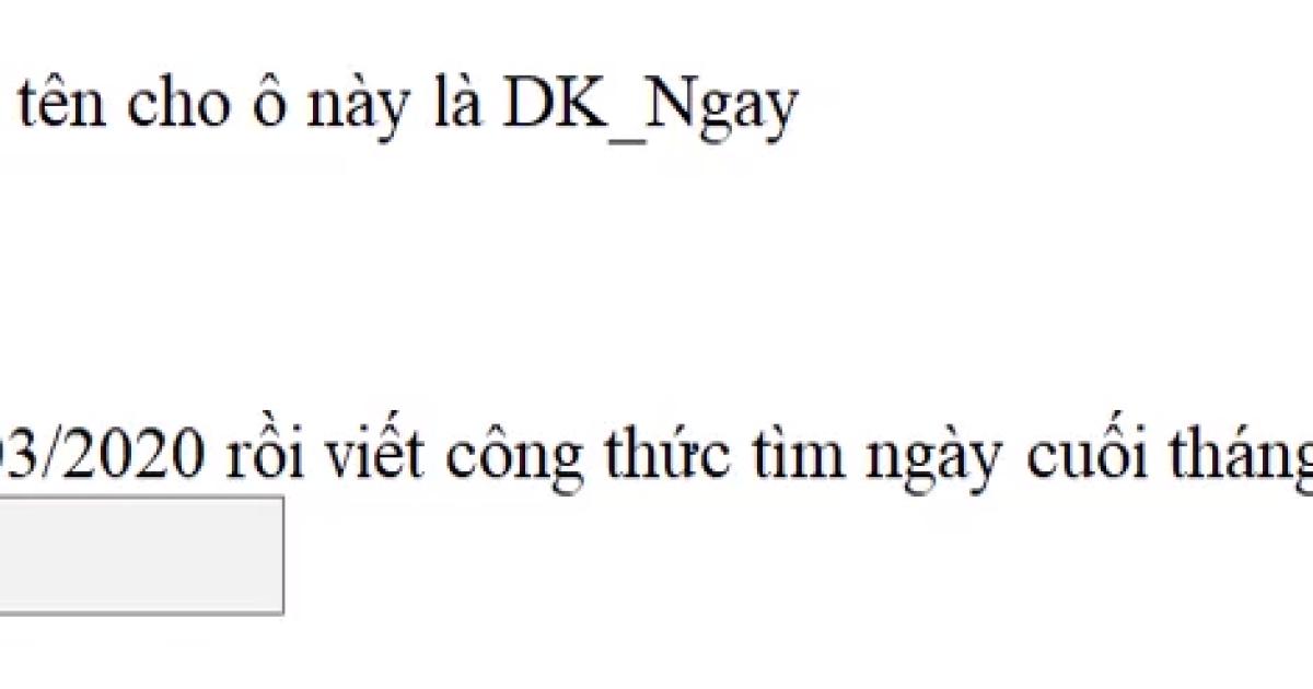 Cách sử dụng Name Box trong Excel để quản lý dữ liệu theo tên
