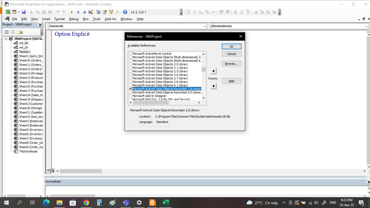 VBA CONNECT WITH SQL