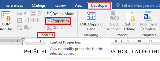 Hướng dẫn cách tạo Form trong Word vô cùng đơn giản