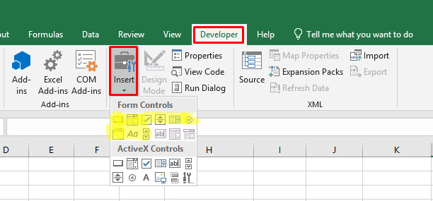 Hướng dẫn cách tạo và sử dụng Form Controls trong Excel