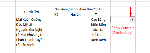 Hướng dẫn cách tạo và sử dụng Form Controls trong Excel