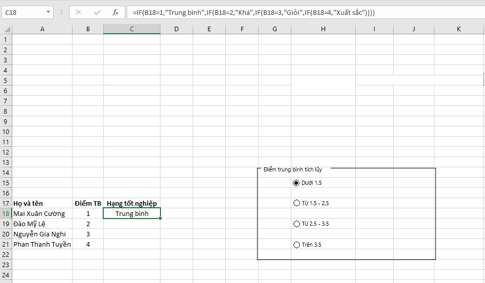 Hướng dẫn cách tạo và sử dụng Form Controls trong Excel