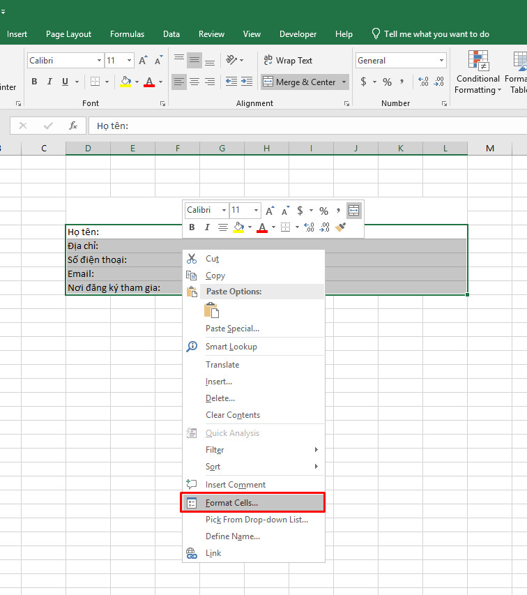 Hướng dẫn chi tiết tạo dòng dấu chấm tự động trong excel đơn giản nhất