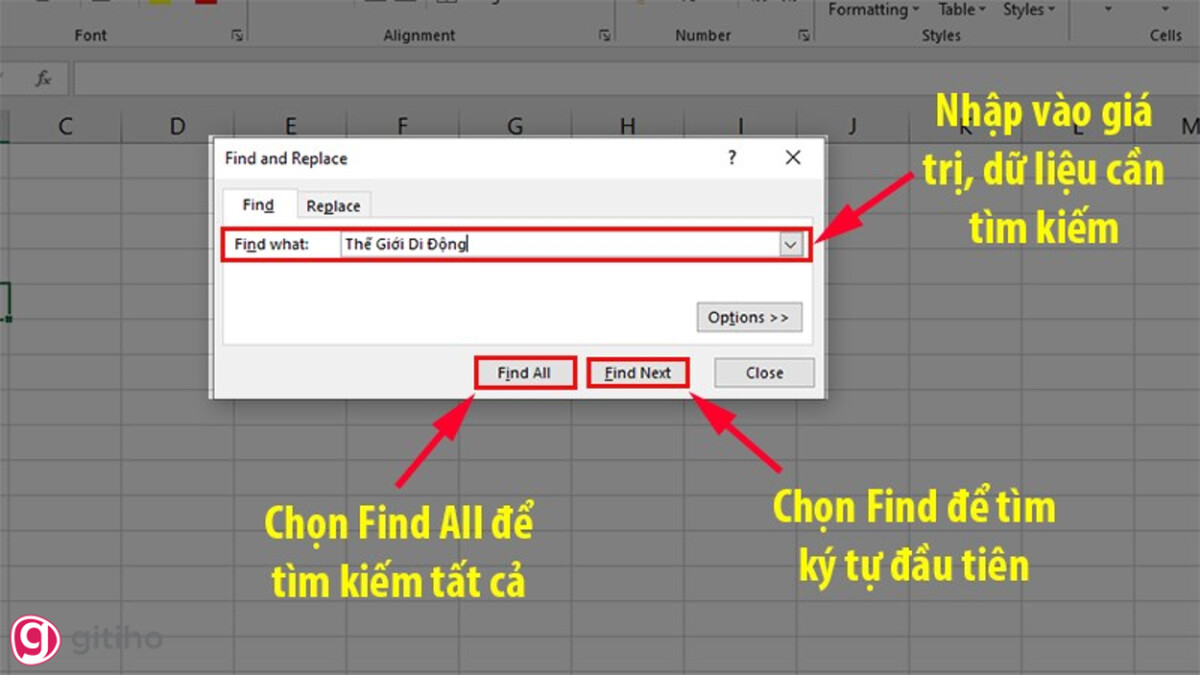 H NG D N C CH S D NG C NG C T M KI M V THAY TH TRONG EXCEL