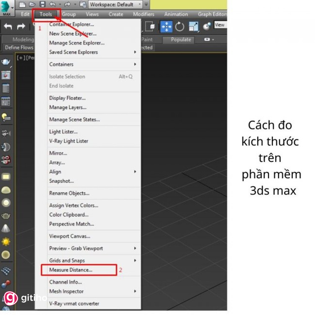 Hướng dẫn cách dim kích thước trong 3dsmax đơn giản