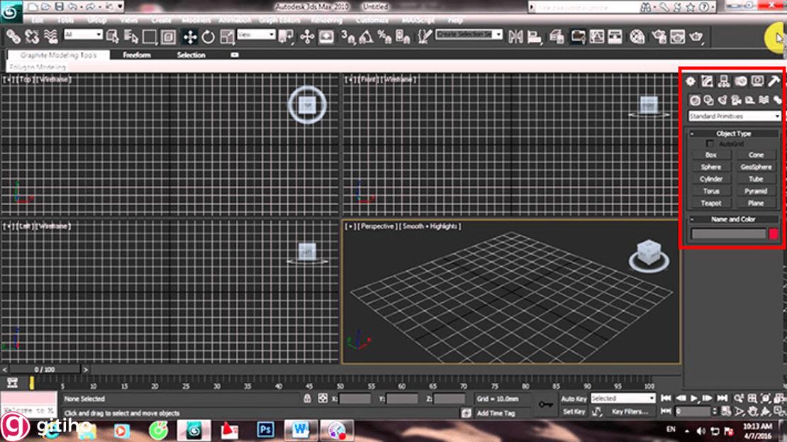 Tổng hợp các lệnh trong 3ds Max hay được sử dụng nhất