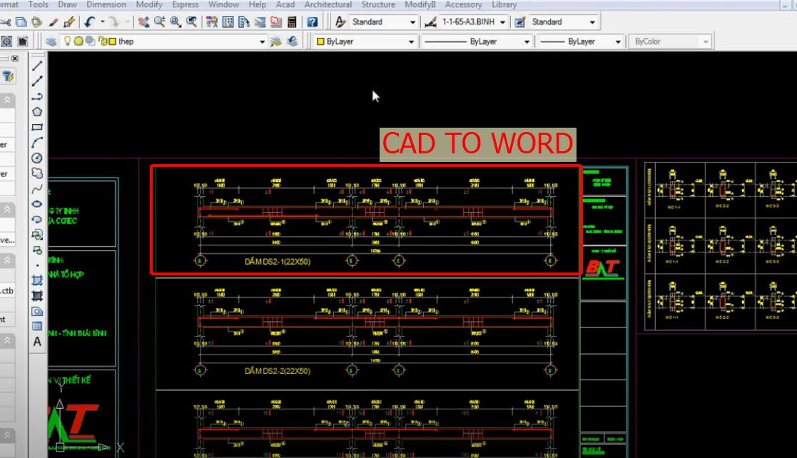 Thủ thuật copy CAD sang Word cực nhanh, đẹp, không bị mất hình