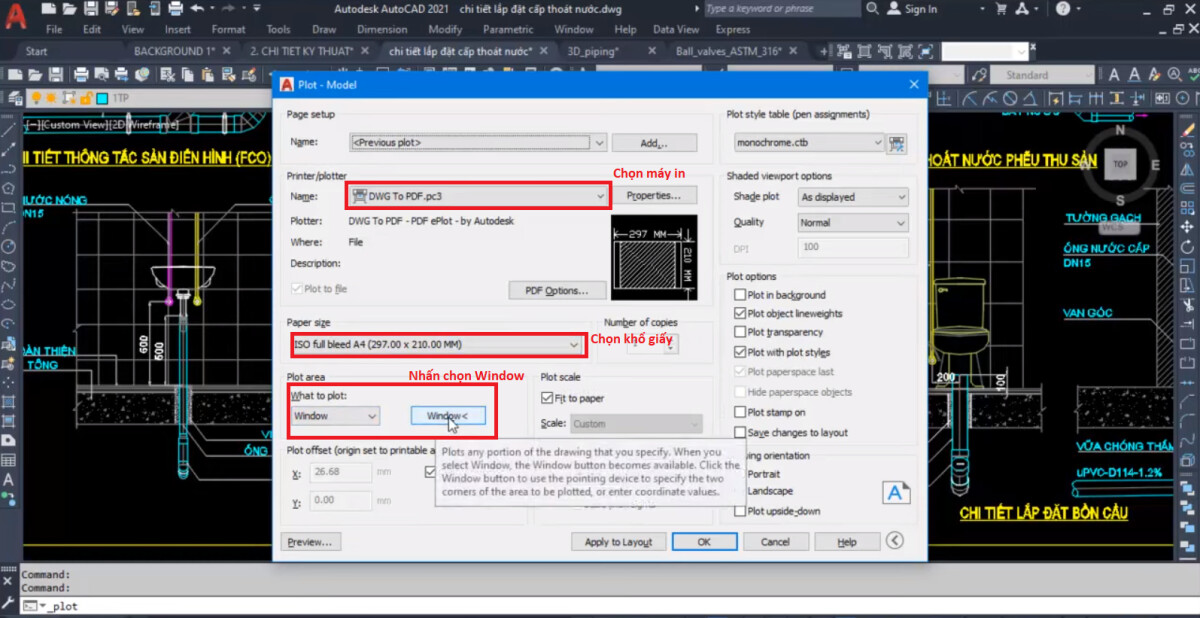 Thủ thuật copy CAD sang Word cực nhanh, đẹp, không bị mất hình