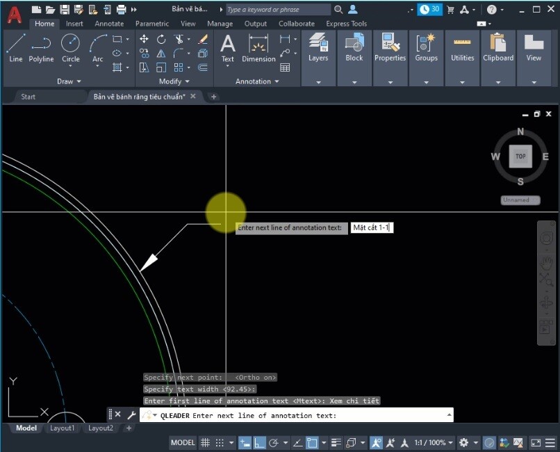 Cách vẽ mũi tên trong CAD đơn giản và dễ hiểu