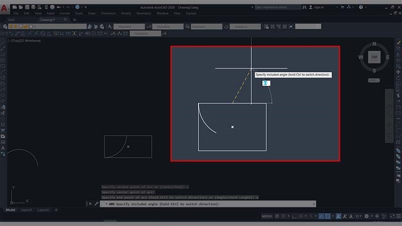 Lệnh ARC trong Autocad - lệnh vẽ cung tròn trong CAD