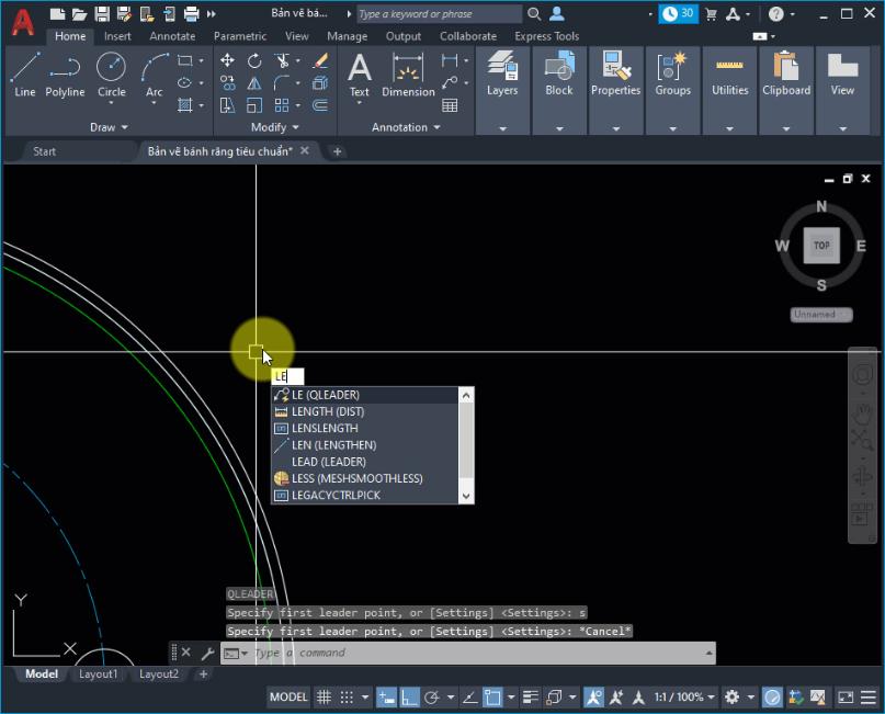 Cách vẽ mũi tên trong CAD đơn giản và dễ hiểu