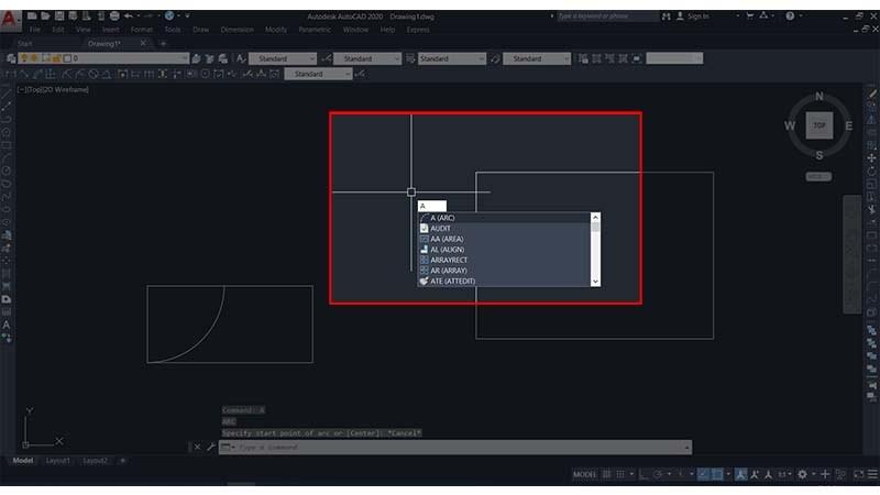 Lệnh ARC trong Autocad - lệnh vẽ cung tròn trong CAD