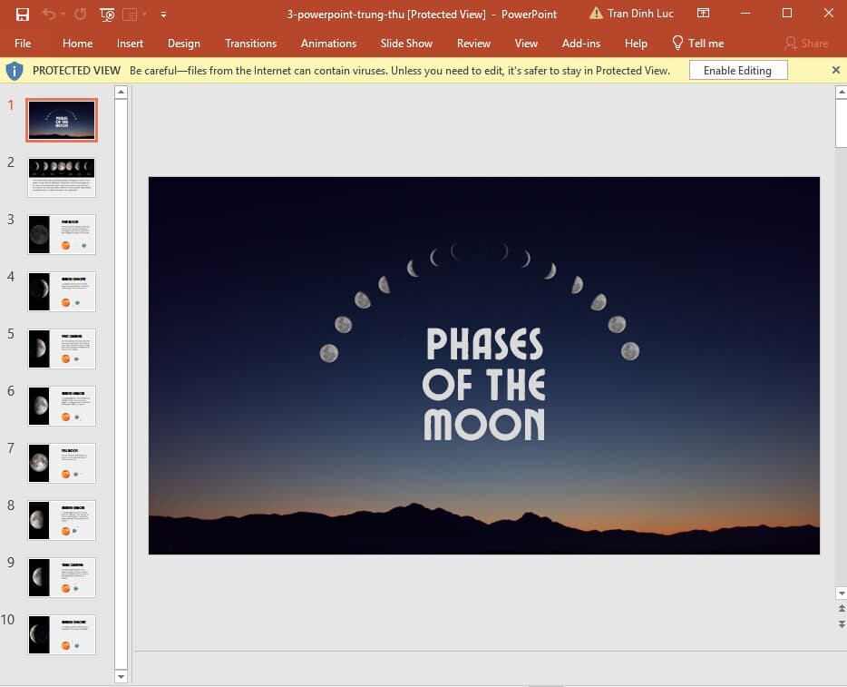 Tải 30 hình nền Powerpoint trung thu và 10 slide cùng chủ đề