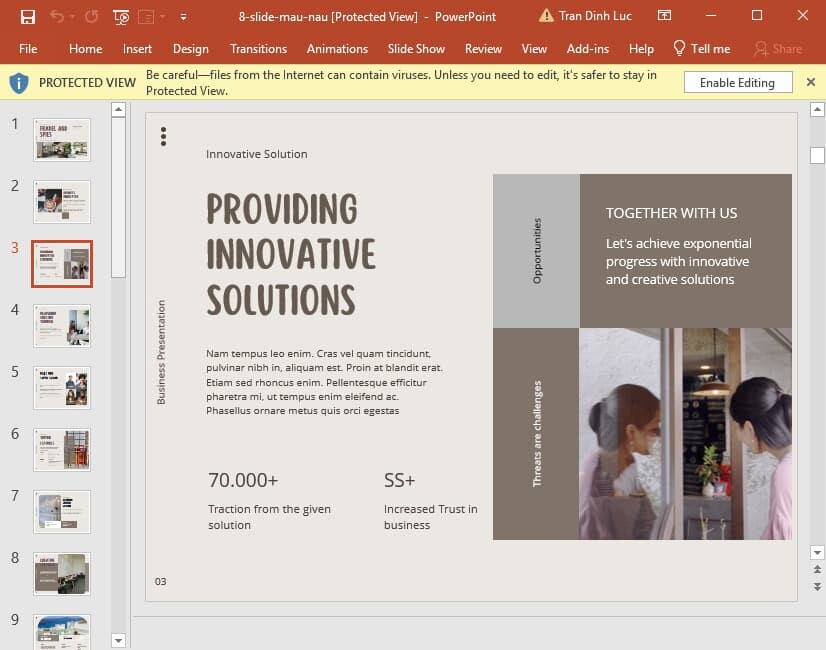 Tải 55 slide và hình nền Powerpoint màu nâu cực đẹp miễn phí